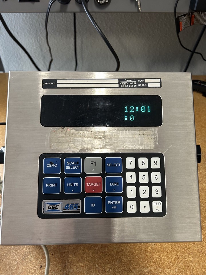 GSE Model 465 Digital Weight Scale Indicator, with load cell and input ...