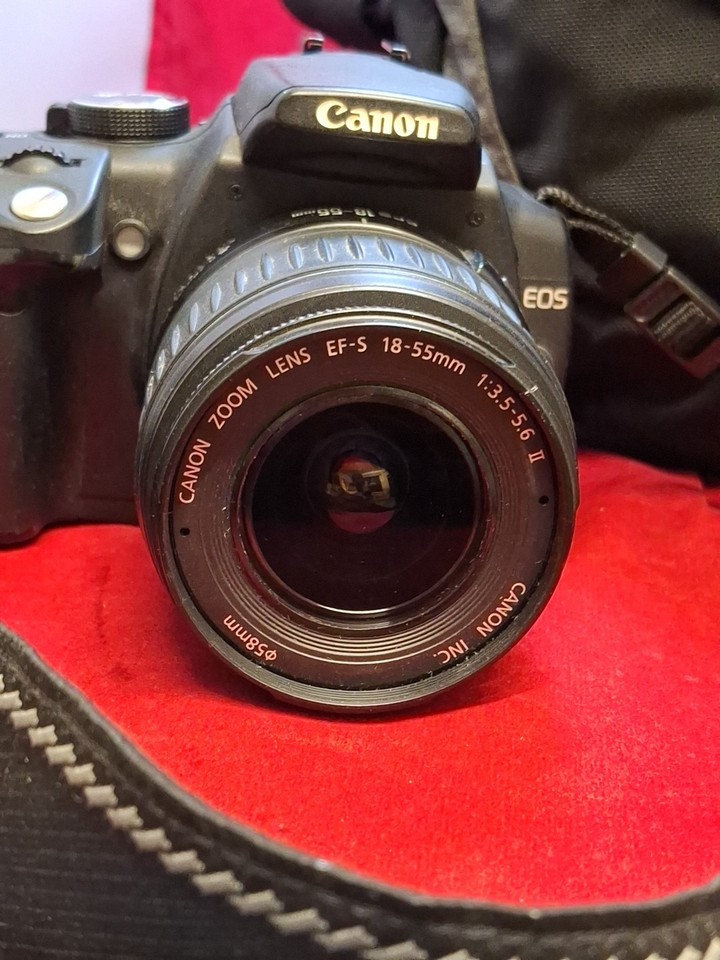 Canon 350D Digital Camera with EF-S 18-55mm Lens & Charger + Cf Card Kc ...