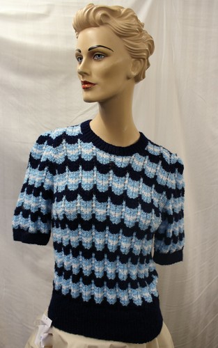 Womens Hand Knitted 1940s Victory Jumper WWII renactment Land army Girl ...