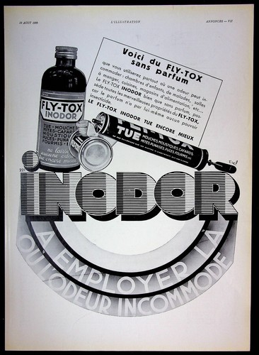 Fly-Tox Indoor Insecticide Odorless 1933 French Ad | eBay
