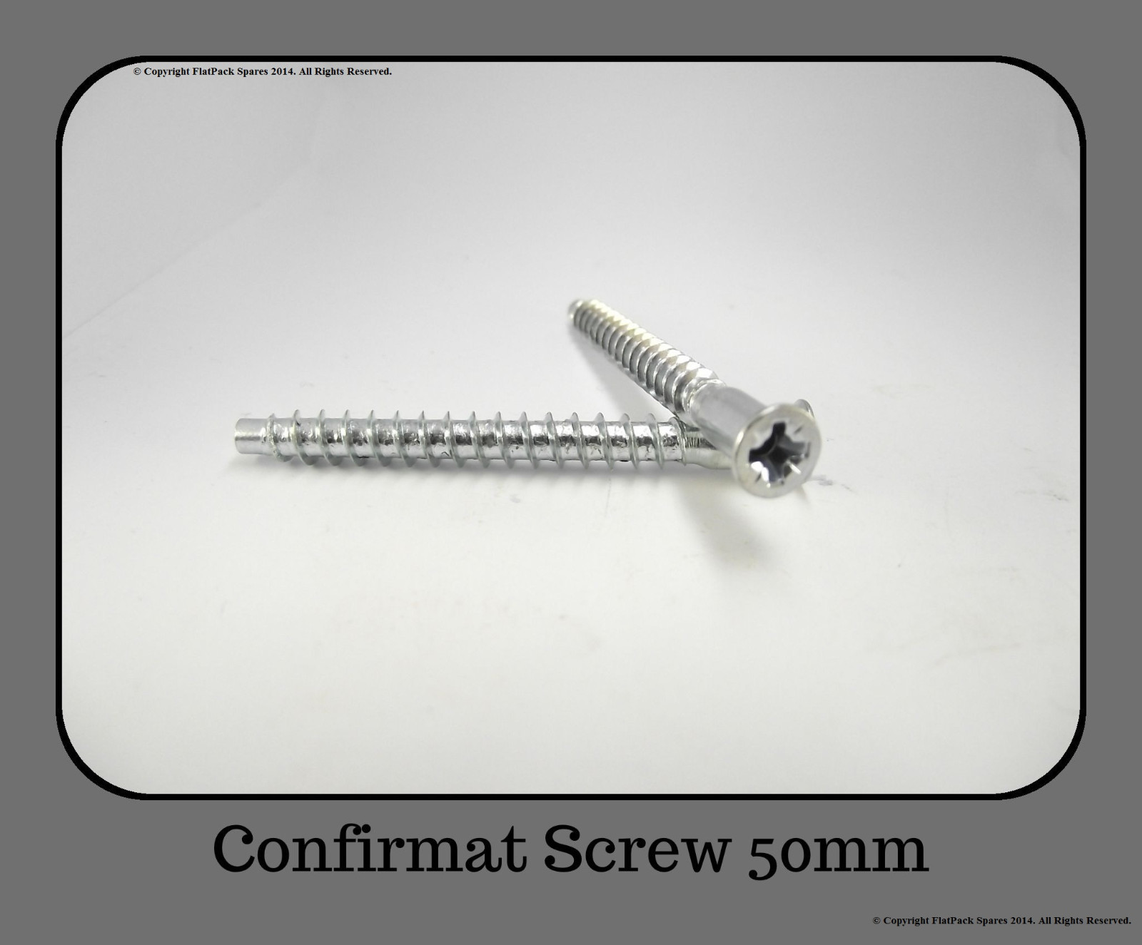 Confirmat Screw 50mm M7 Flat Pack Furniture Fittings KD Knockdown 5002 ...