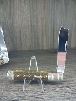 Case XX SMKW Exclusive Magician's Rattlesnake/Barbed Wire Antique Bone ...