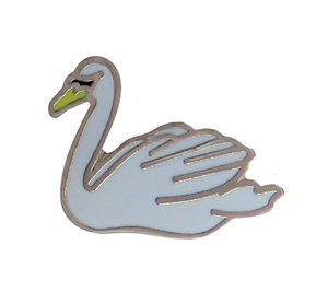 White Swan Pin Badge | eBay