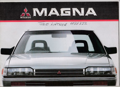 1984-85 MITSUBISHI TM MAGNA Australian 20p Prestige Brochure ELITE SE ...
