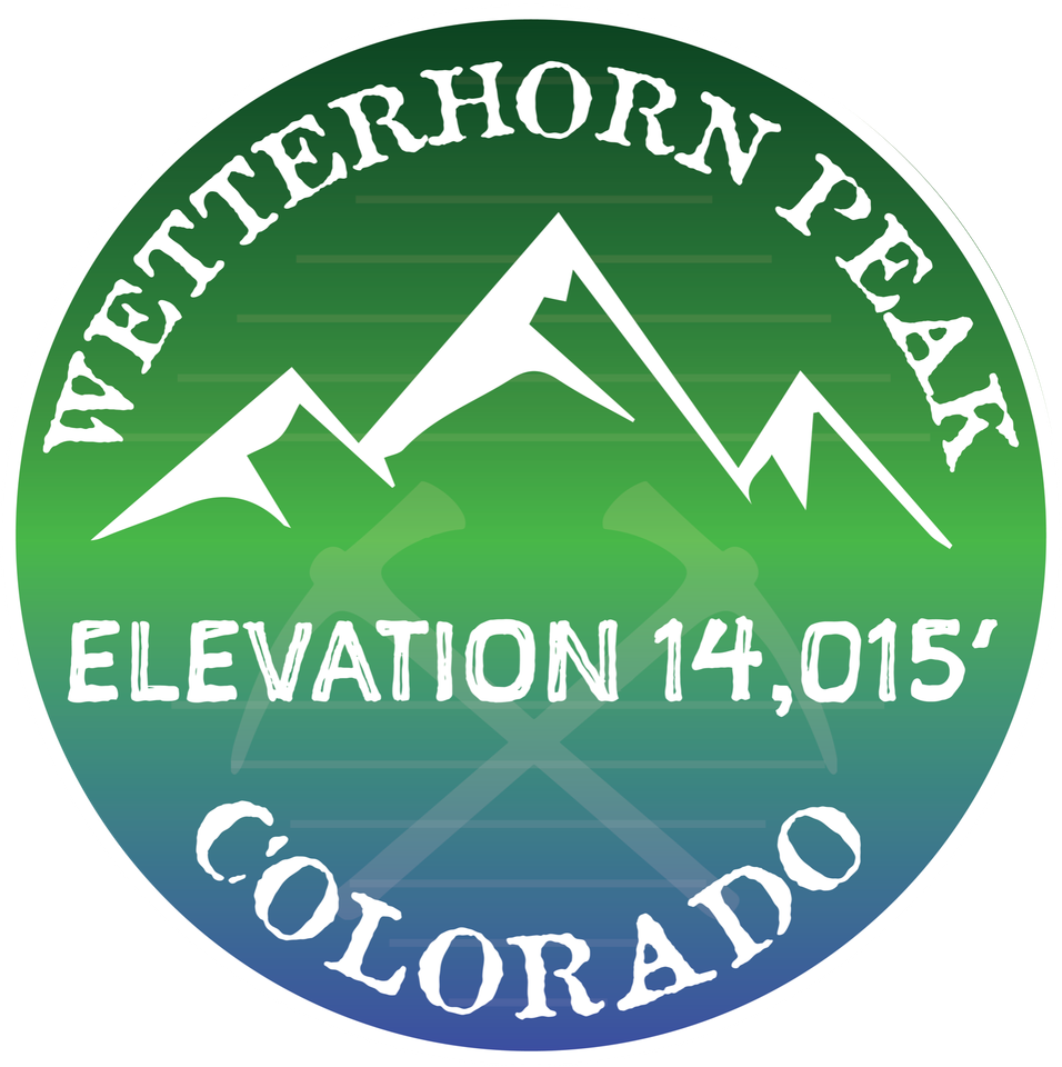 14ers Sticker Decal Colorado 14er Hiking Longs Peak Grays & Torreys ...