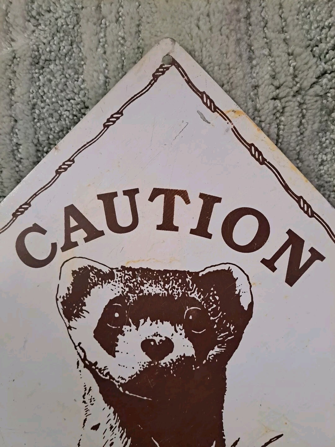 Tin Sign Caution Black-Footed Ferret Crossing Metal Tin Signs | eBay