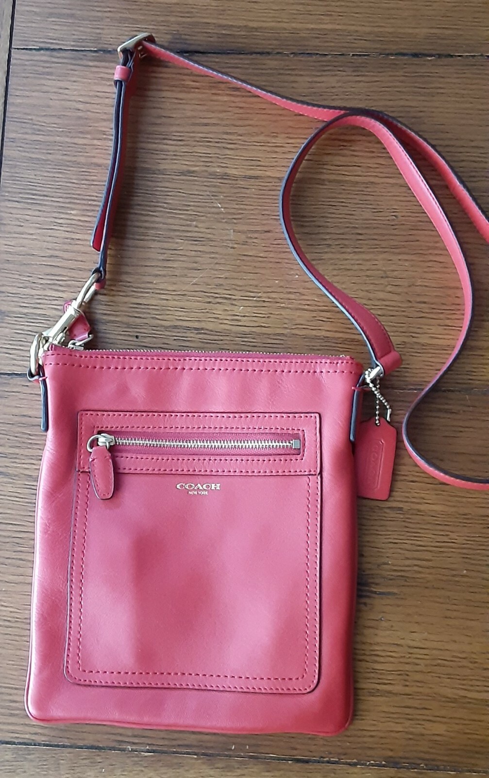 Coach Red Leather Cross-Body Bag - Women's Mint Condi… - Gem