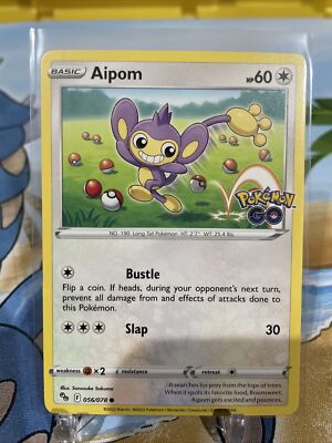 Pokémon TCG Aipom Pokemon GO 056/078 Regular Common | eBay