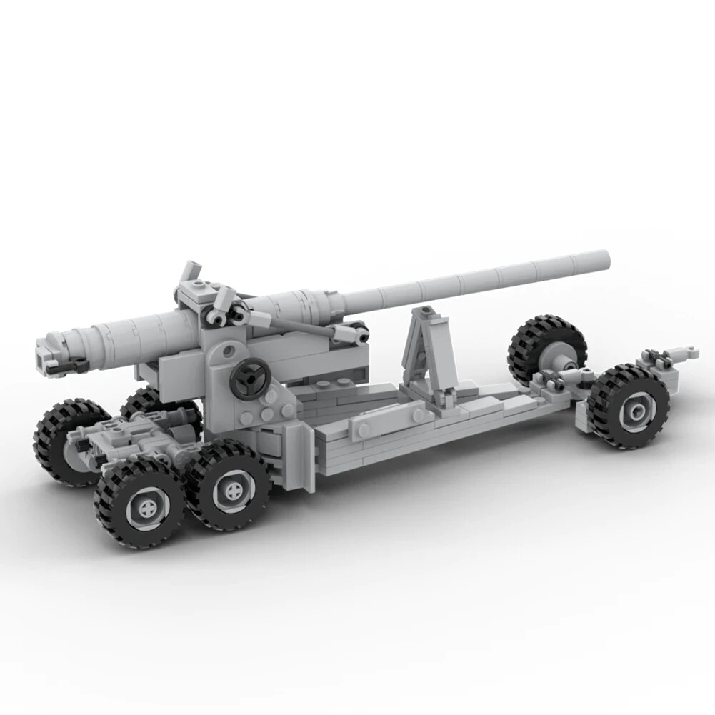 US Long Tom M1 155mm Gun Cannon Artillery Tank World War 2 moc WW2 ...