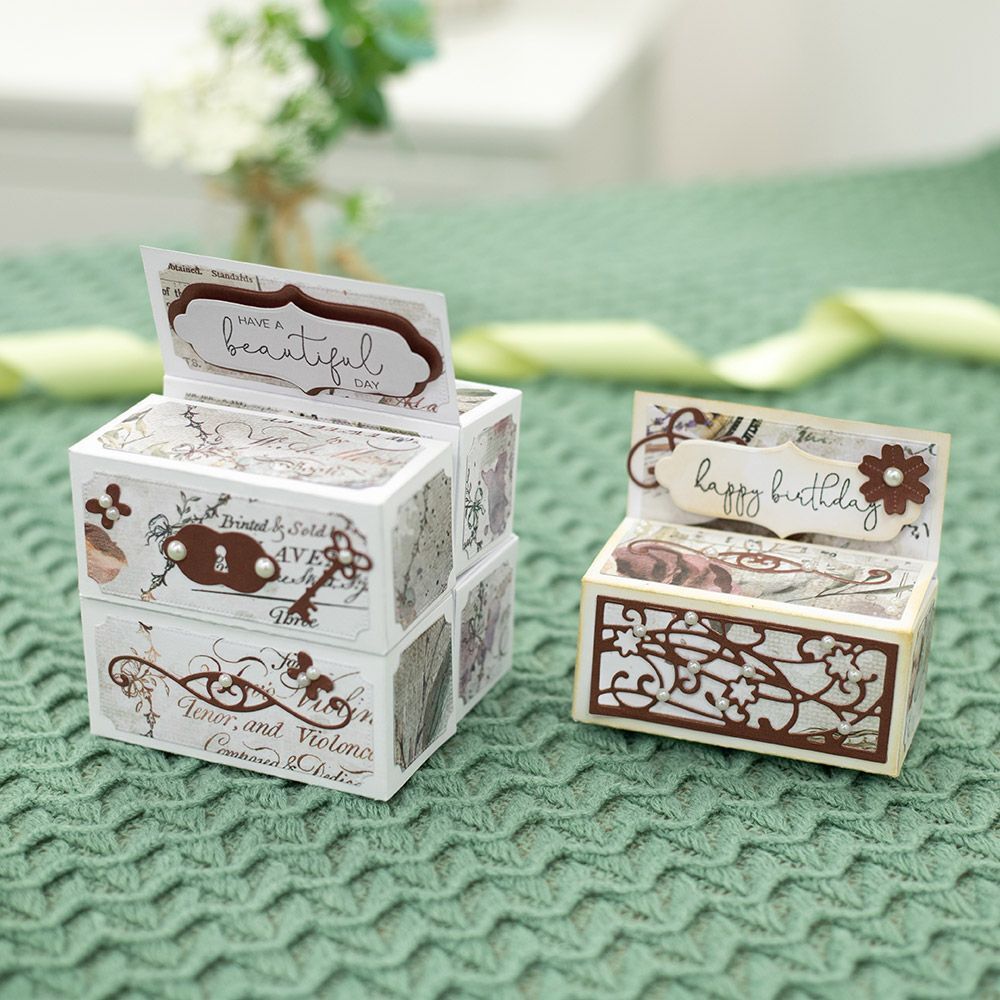 3D Gift Box Metal Cutting Dies Embossing Stencils DIY Scrapbooking ...