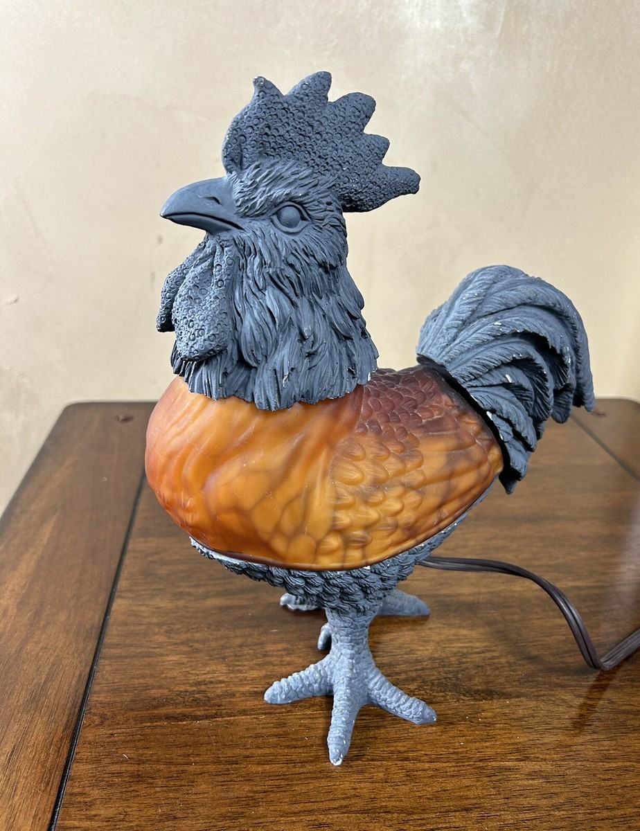 Rooster Lamp For Kitchen Counter Stained Glass Chicken Lamp | Foter