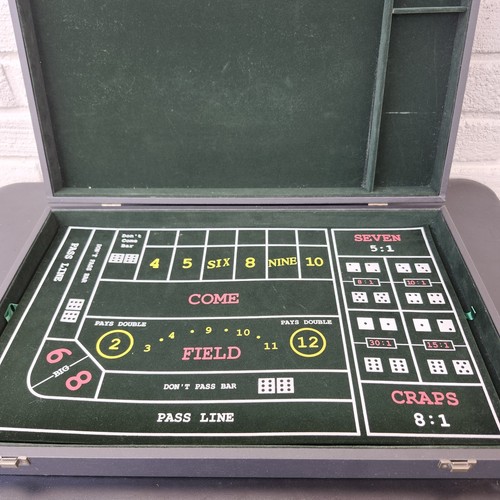 Case Only. Vintage Portable Casino Roulette Black Jack 23” Vinyl Case ...