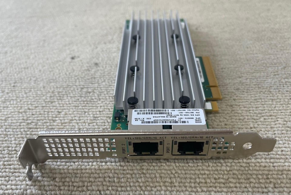 HP 867707-B21 Ethernet 10Gb 2-Port 521T Adapter 869573-001 867705-001 ...
