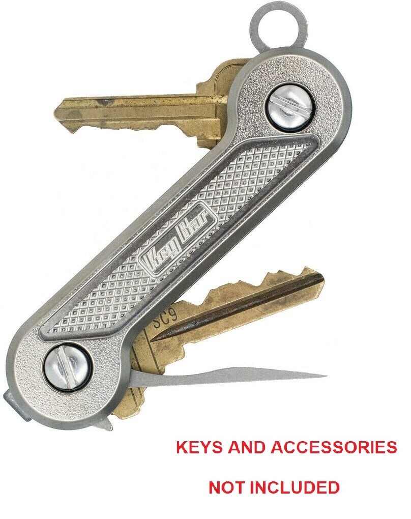 KeyBar Titanium Crosshatch Key Holder Screws O-Rings Washers Link for ...