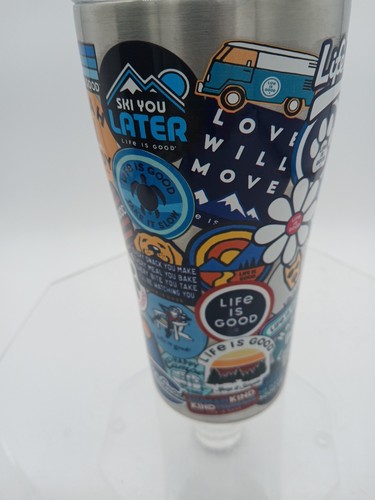 LIFE IS GOOD Tervis Stainless Tumbler LIG Sticker Collage 20oz | eBay