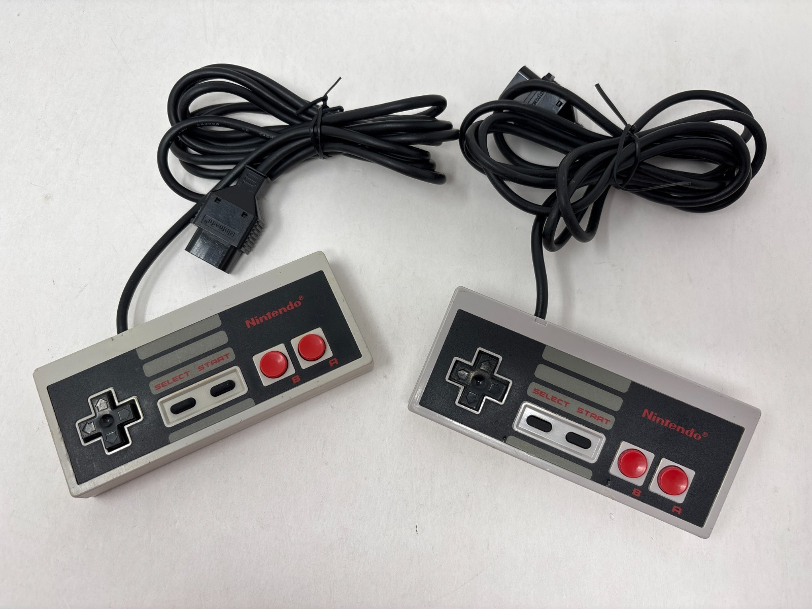 Lot of 2 OEM Original Nintendo NES Controllers Tested & Works! | eBay