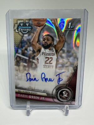 DARIN GREEN JR. NCAA 2024 Bowman Chrome U Lava Ref RC Auto 090/199 # ...
