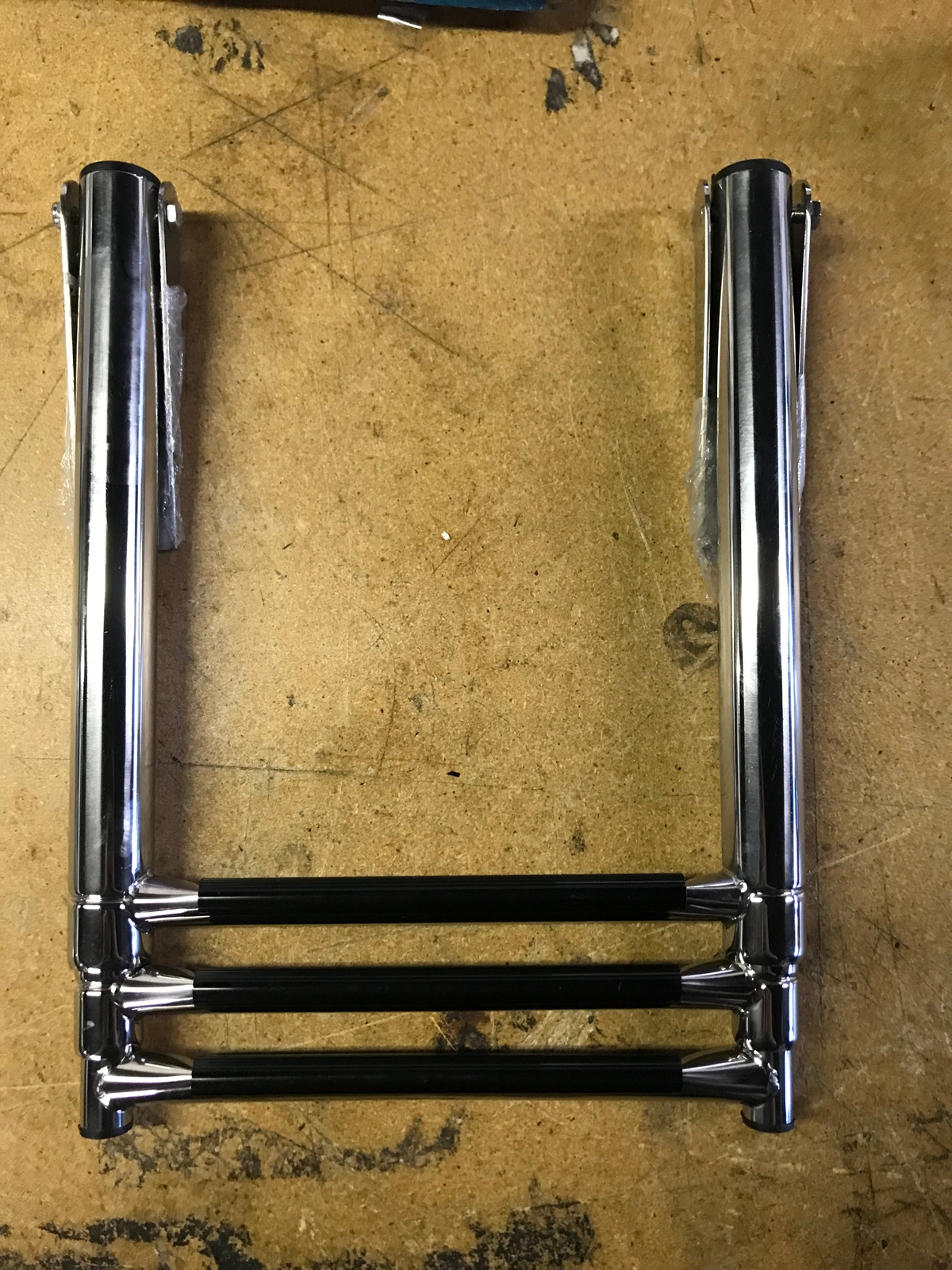 Amarine Made 3 Step Stainless Steel Telescoping Boat Ladder Swim Step