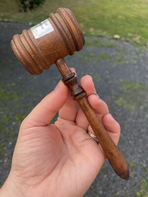 6-3/4" Vintage Turned Wooden Freemason Masonic Gavel Hammer Wood | eBay