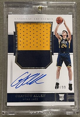 2018-19 Panini National Treasures Rookie Patch Autograph Grayson Allen ...