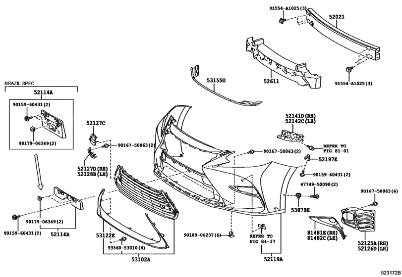 TOYOTA OEM Genuine Seal Radiator 53155-33060 | eBay UK