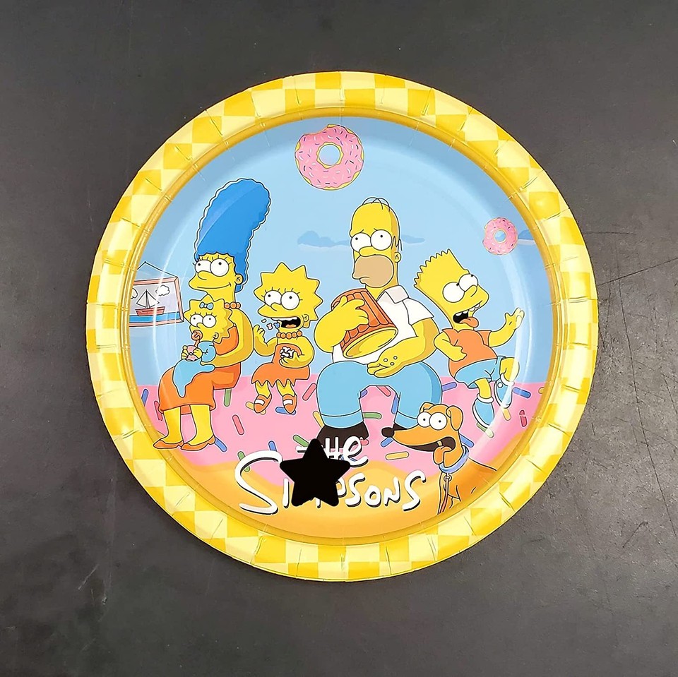 SIMPSONS GIFT CAKE TOPPER CUPCAKE BALLOON BANNER SUPPLIES idea table ...