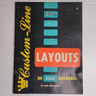 Custom-Line Atlas Layouts HO Scale Railroads by John Armstrong Vintage ...