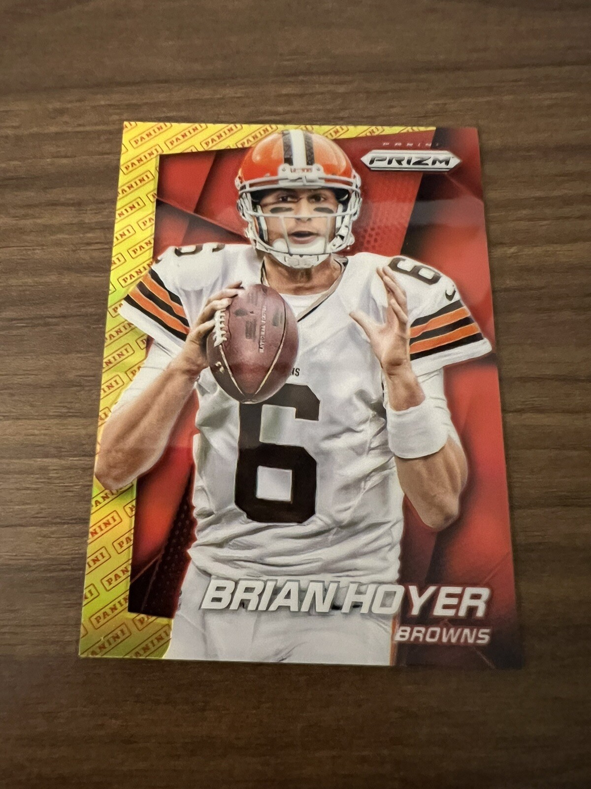 2014 Panini Prizm Prizms Panini Logo #175 BRIAN HOYER Browns Football ...