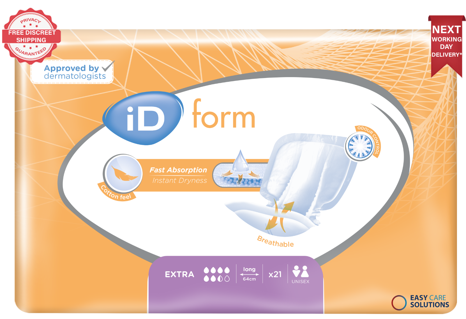 iD Expert Form Extra - Size 2 - Incontinence Pads - Pack of 21 | eBay