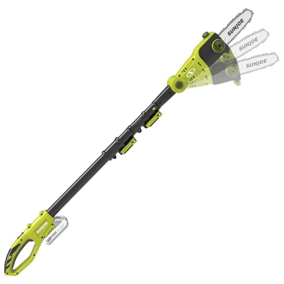 Sun Joe 24V Cordless Pole Chainsaw Electric Telescope Tree Trimmer, 24V ...