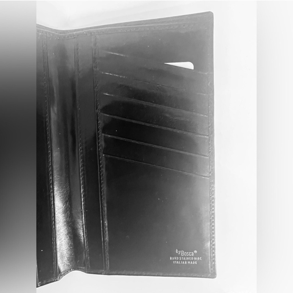 Vintage Bosca Black Men’s Coat Pocket Wallet. NWT. Minor scuffing. 6.75 ...