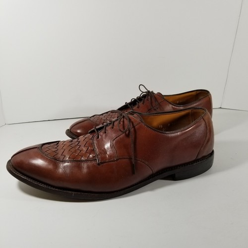 Allen Edmonds Shoes Men's 14 D Hersey Leather Weave Design Split Toe ...