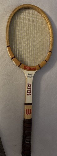Vintage Wilson Wood Tennis Racket Racquet Jimmy Connors Professional ...