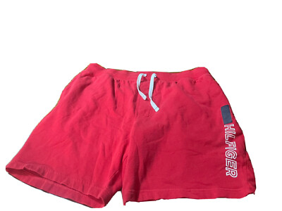 Tommy Hilfiger Mens Red Sweat Sleepwear Shorts! XL 44x10 | eBay
