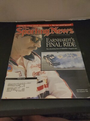Sporting News February 26 2001 Earnhardt’s Final Ride NASCAR | eBay