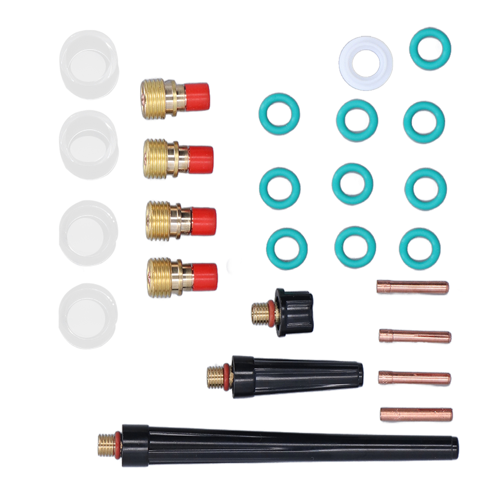 26Pcs TIG Welding Torch Tool Glass Cup Gas Lens Welding Tools ...