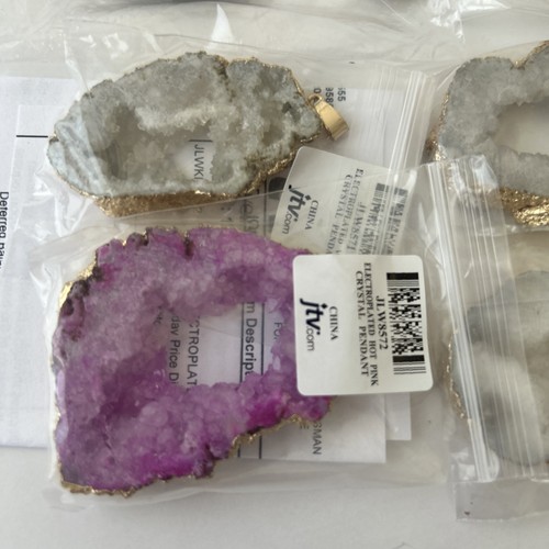 JTV Assorted Gemstone & Pre Made Large Pendant Mix -Jewelry Making New ...