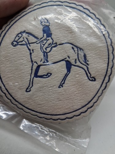 Vintage Royal Paper Catch-all Coasters, Woman Riding Horse, Made In USA ...