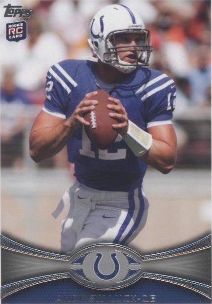 2012 Topps - Image Variation Ball in Both Hands #140 Andrew Luck (RC ...