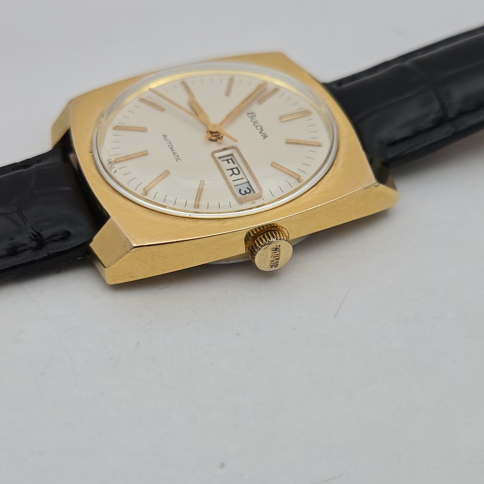 Vintage BULOVA Golden Clipper "G" men's automatic watch 11ANACB swiss ...