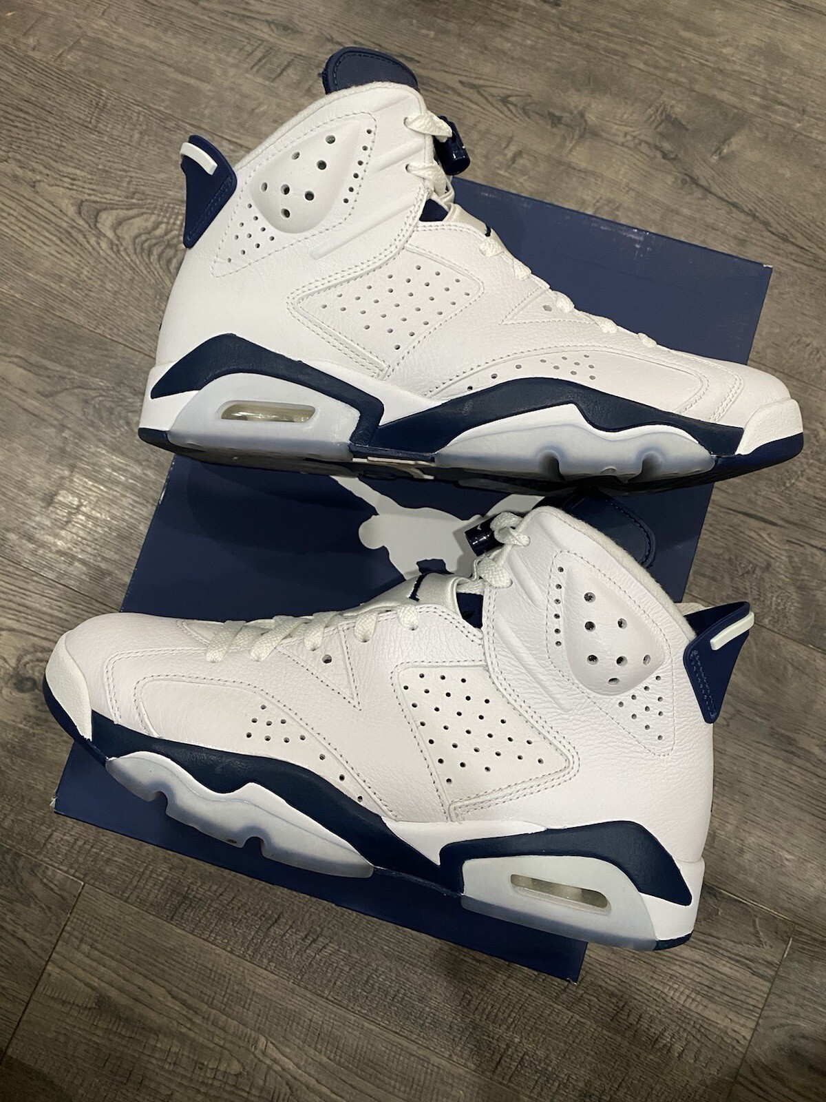 Nike Air Jordan 6 Retro Midnight Navy Size 8 CT8529-141 Excellent ...
