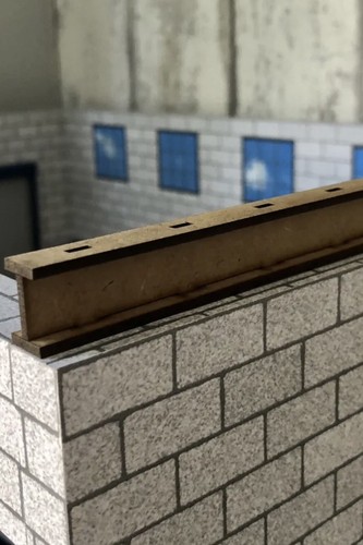 1/18 scale I beam RSJ Roof Support Mdf 3 Pieces @600mm Long 2204 | eBay UK