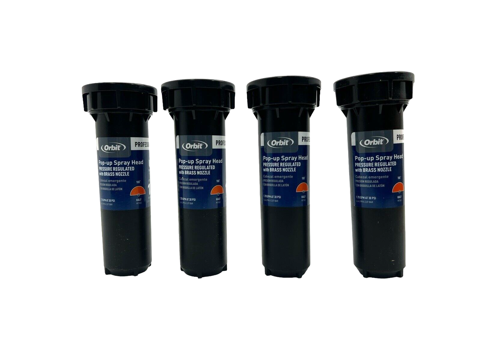 Orbit Pop-Up Sprinkler Twin Spray 1/2 Circle Pressure Regulated 80314 ...