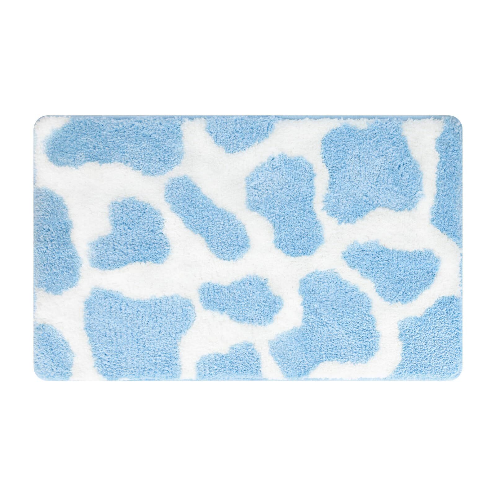 Yonchic Cow Print Bathroom Rugs Soft Thick Microfiber Funny Cute Animal ...