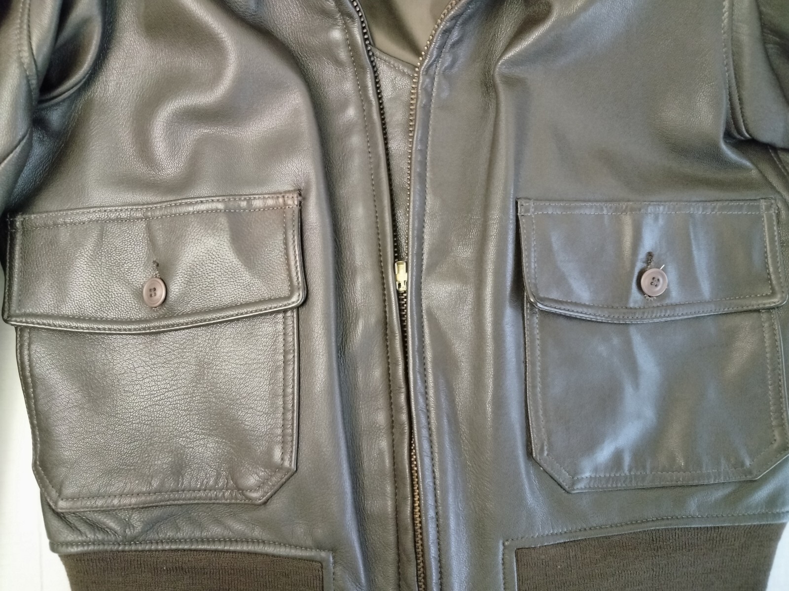 US Navy Cooper G-1 Leather Flight Jacket 40R - Gem