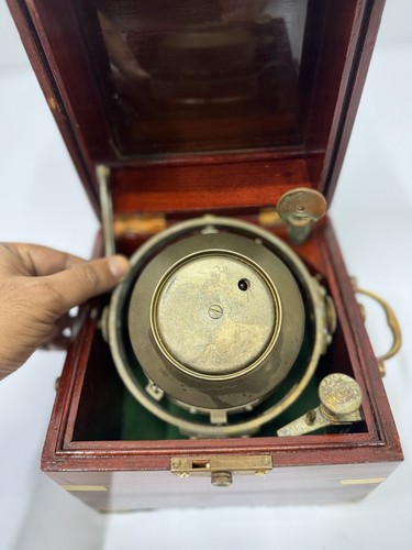 Salvage Marine Antique Mid Century Design Chronometer Box Russian Clock ...