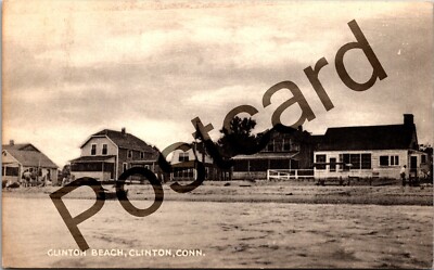 1951 CLINTON CT, Clinton Beach, Collotype Co postcard jj107 | eBay