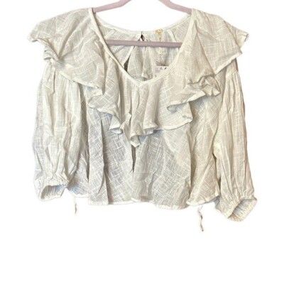 Free People Ruffle Blouse | eBay