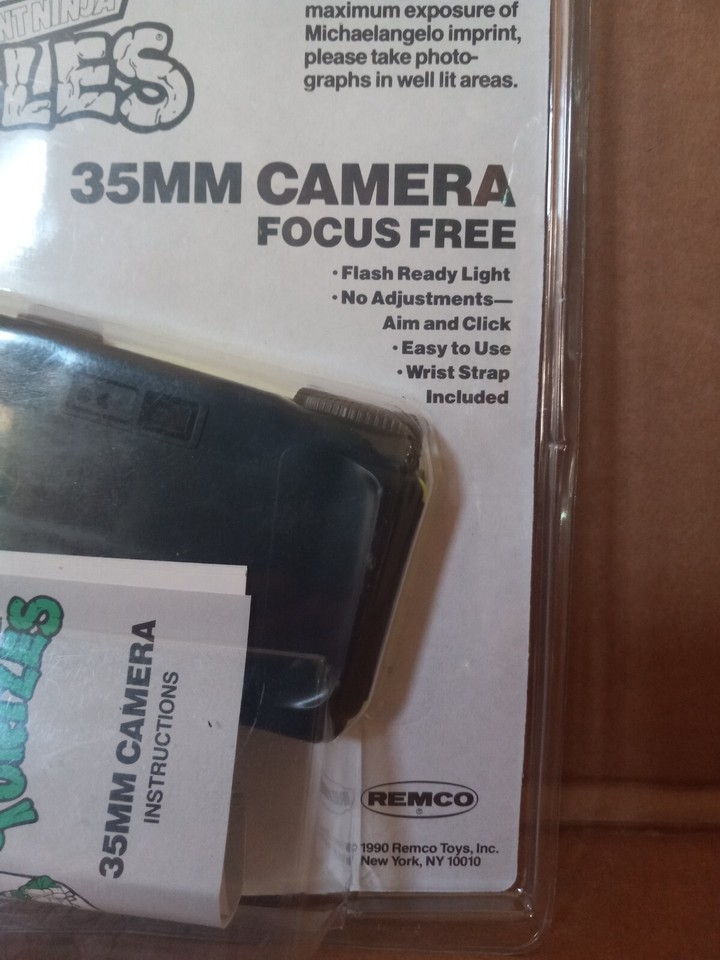 NEW TMNT 35mm Camera Michaelangelo Remco RARE 1990 Teenage Mutant Ninja ...