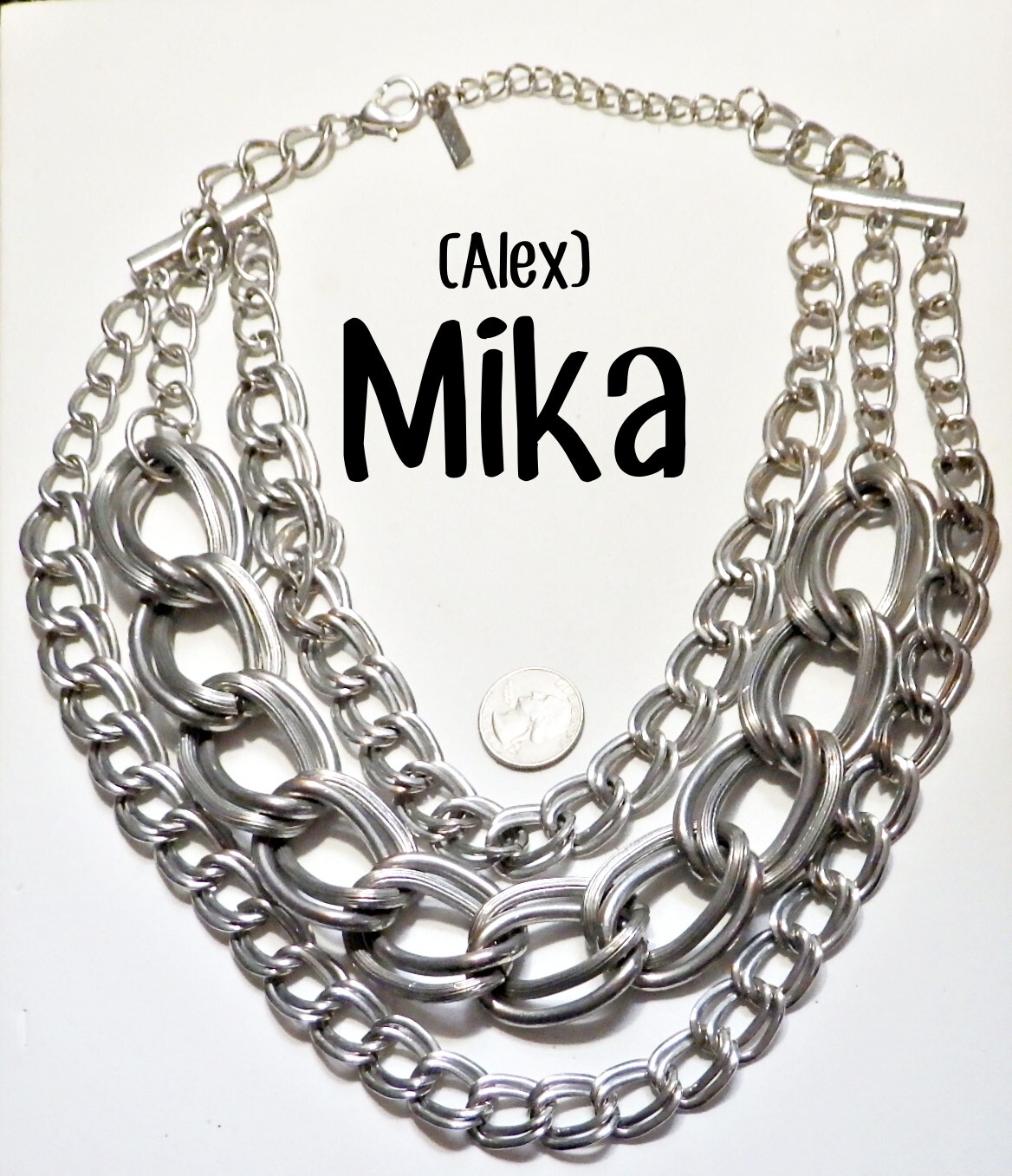 Signed (Alex) MIKA Stunning Chunky Multi-Strand Chain… - Gem